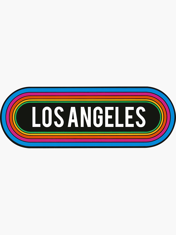 "Los Angeles California Rainbow KLOS 95 5 1980s Retro Radio Station ...