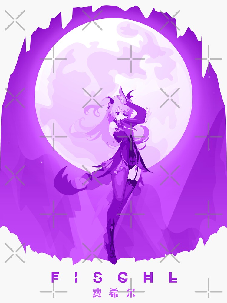 "FISCHL" Sticker for Sale by alvinsans | Redbubble