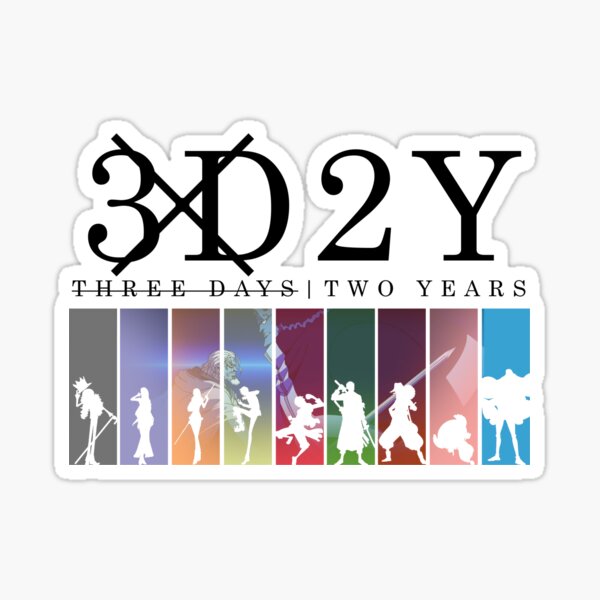 "3D2Y " Sticker for Sale by shokugeki | Redbubble