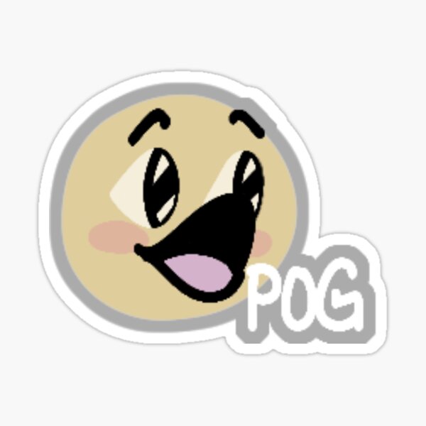 "Pog" Sticker for Sale by KinsleeTheNorm | Redbubble