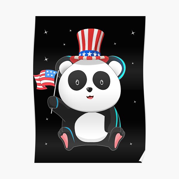 Póster «4 de julio, día de la independencia de Estados Unidos, oso ...