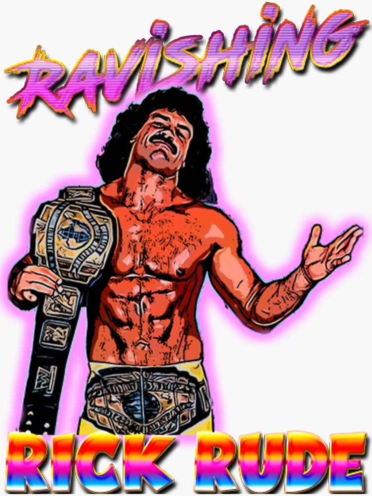 "Ravishing Rick Rude" Sticker for Sale by cicicass009 | Redbubble