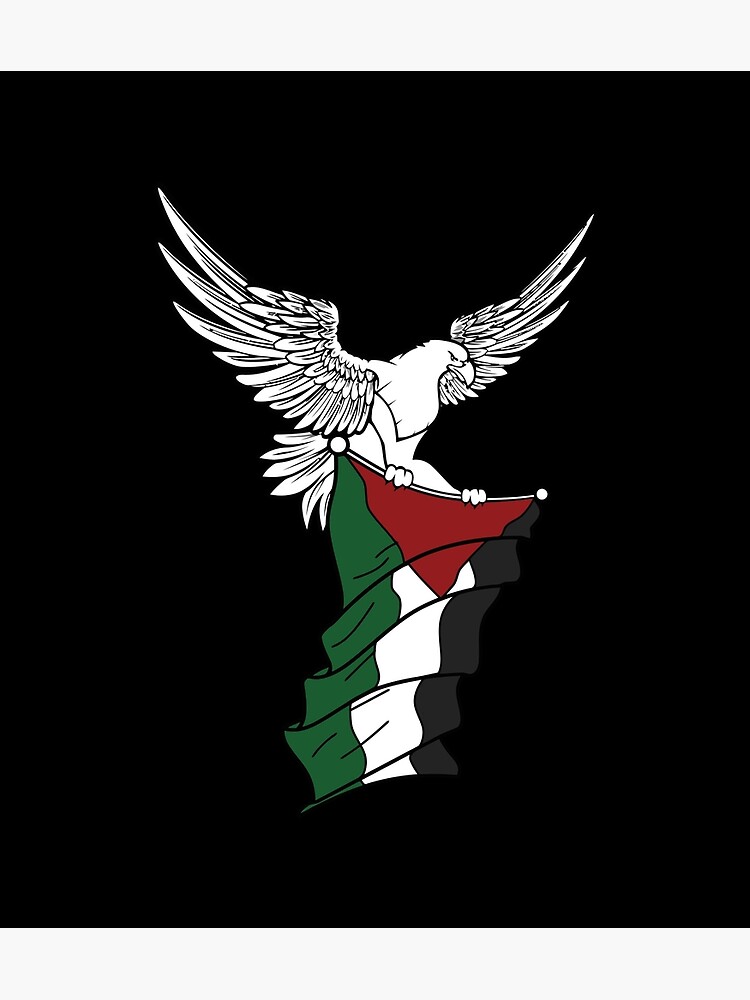 "Free Palestine Palestinian Flag Bird Eagle Palestine" Poster for Sale ...