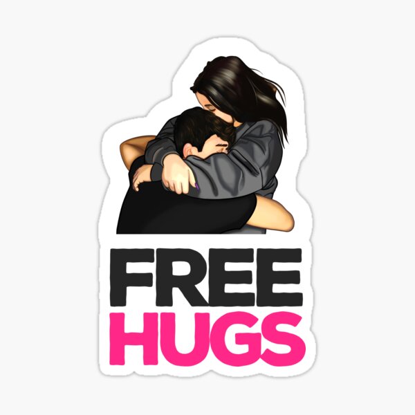 "Free Hugs " Sticker by The-LanternGirl | Redbubble