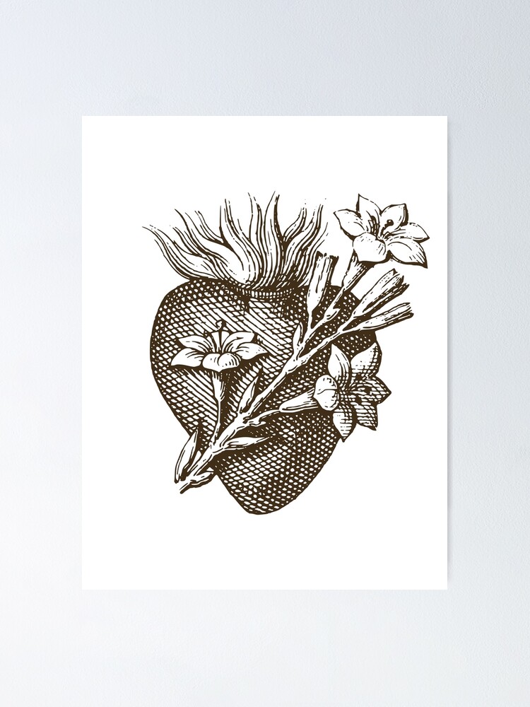 "Pure Heart of Saint Joseph" Poster for Sale by Beltschazar | Redbubble