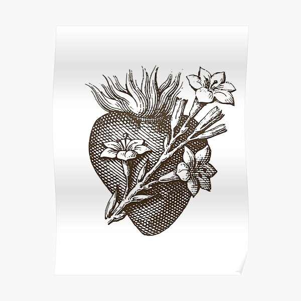 "Pure Heart of Saint Joseph" Poster for Sale by Beltschazar | Redbubble