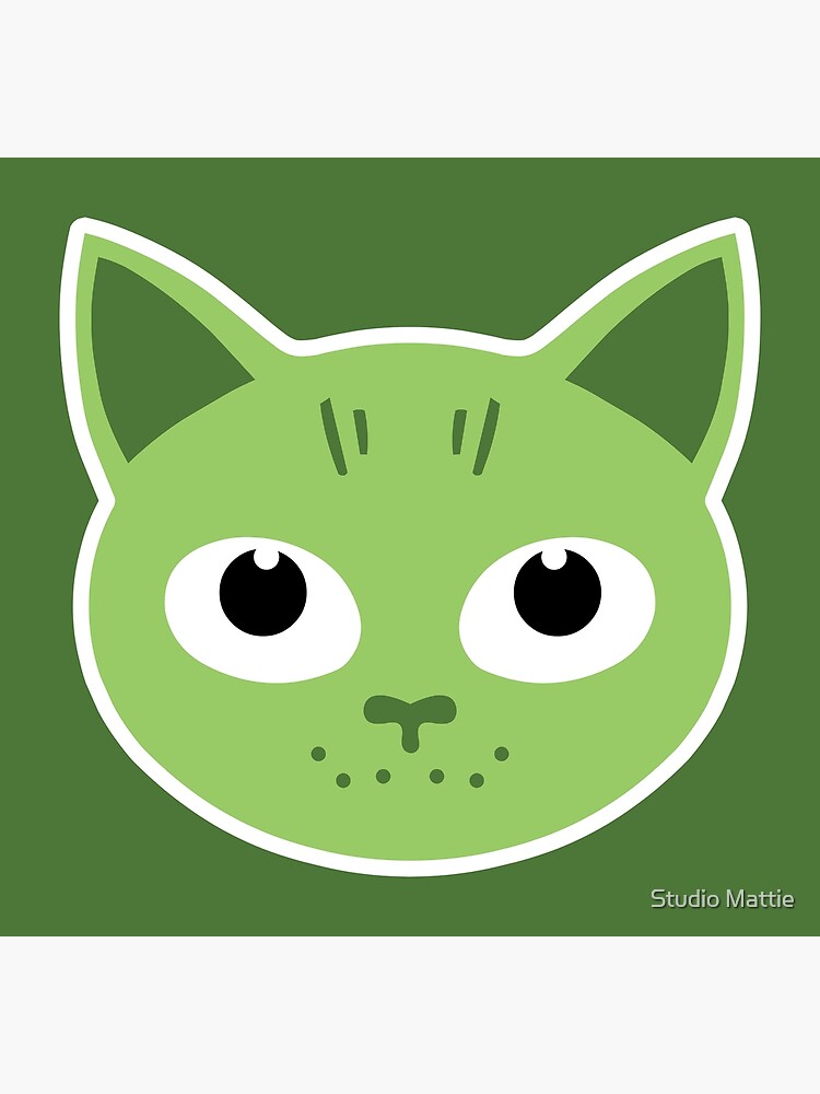 Póster «Birka el gato verde» de Abird | Redbubble