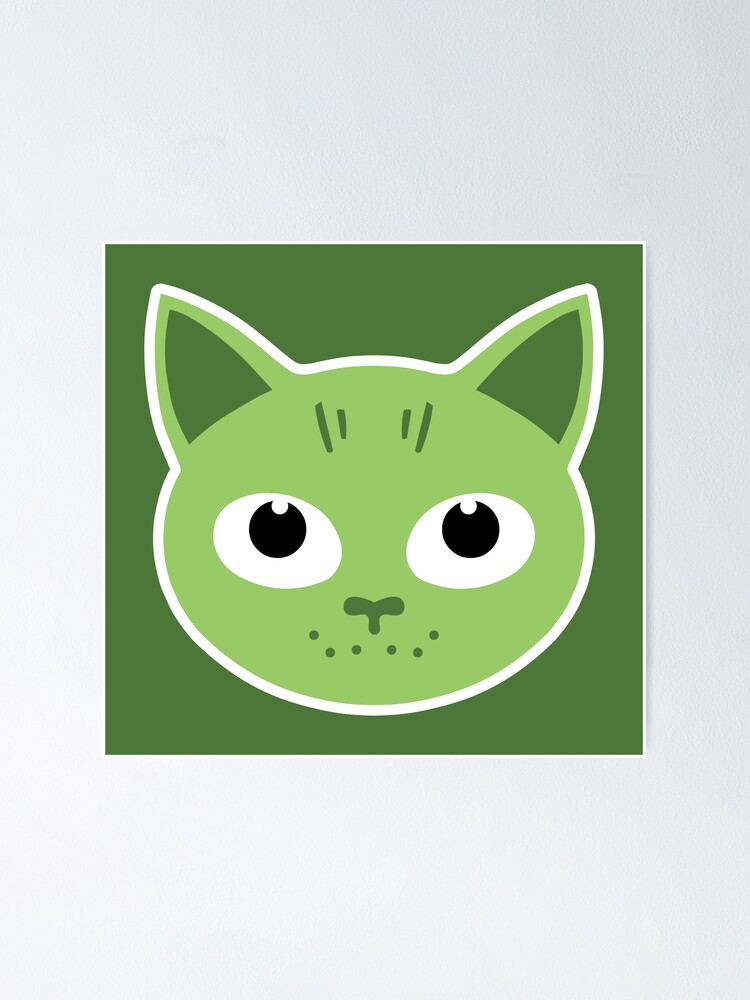 Póster «Birka el gato verde» de Abird | Redbubble