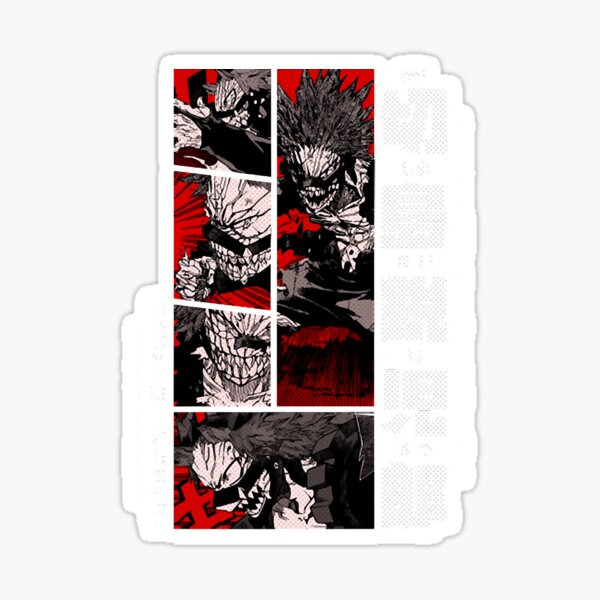 "Eijiro Kirishima == MY HERO ACADEMIA = Manga Panel Design V2 RED ...