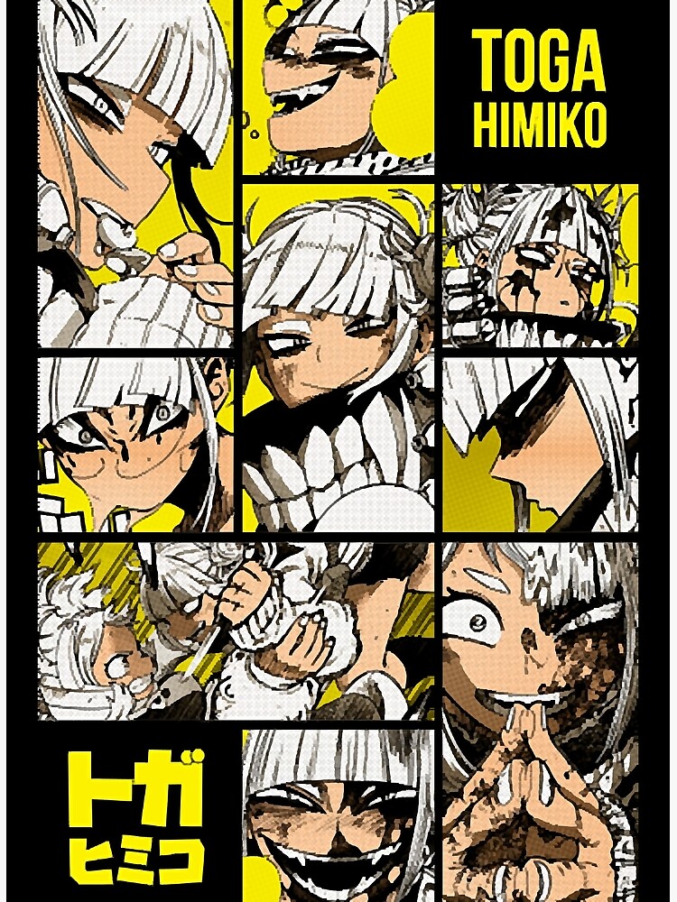 "Toga Himiko = MY HERO ACADEMIA = Manga Panel S02 -Yellow-" Poster for ...