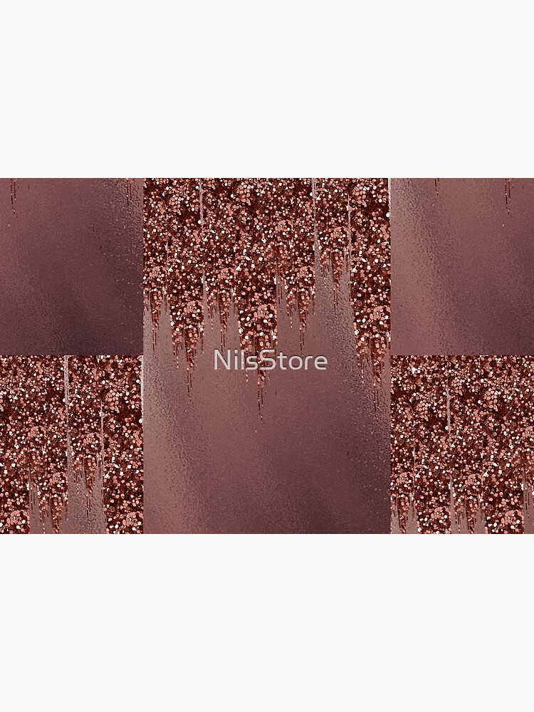 "Dark Rose Gold Sparkle Fading Ombre Luxury Aesthetic Shiny Foily Jewel ...
