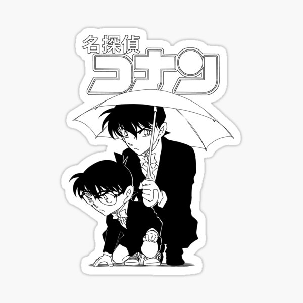 "DETECTIVE CONAN" Sticker for Sale by majotoyokai | Redbubble