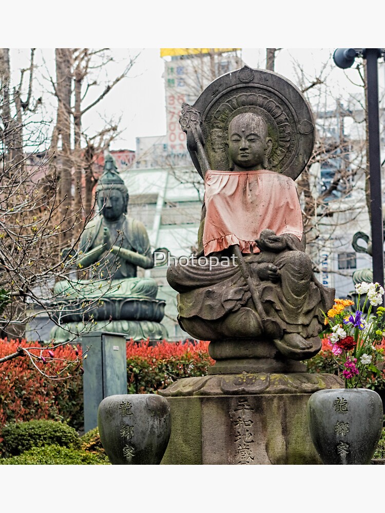 "Jizo statues at Senso Ji temple in Tokyo, Japan. " Sticker for Sale by ...