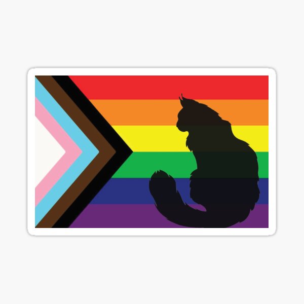 "Pride Cat" Sticker for Sale by RagdollsRLife | Redbubble