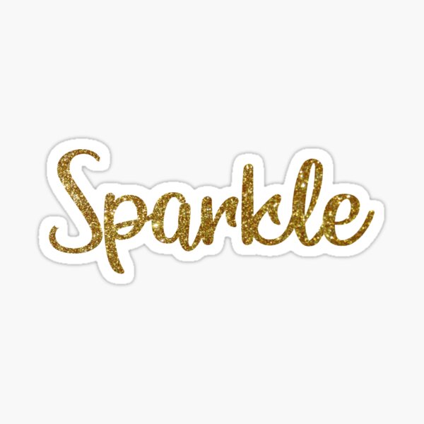"Glitter Sparkle " Sticker for Sale by ZenCrafts | Redbubble