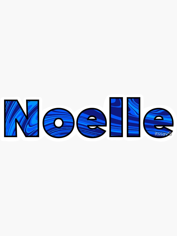 "Noelle Custom Name" Sticker for Sale by itssav9 | Redbubble