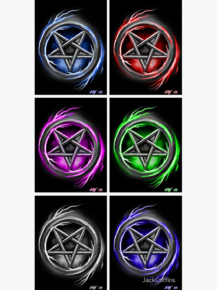 "666 pack" Sticker by JackCoffins | Redbubble