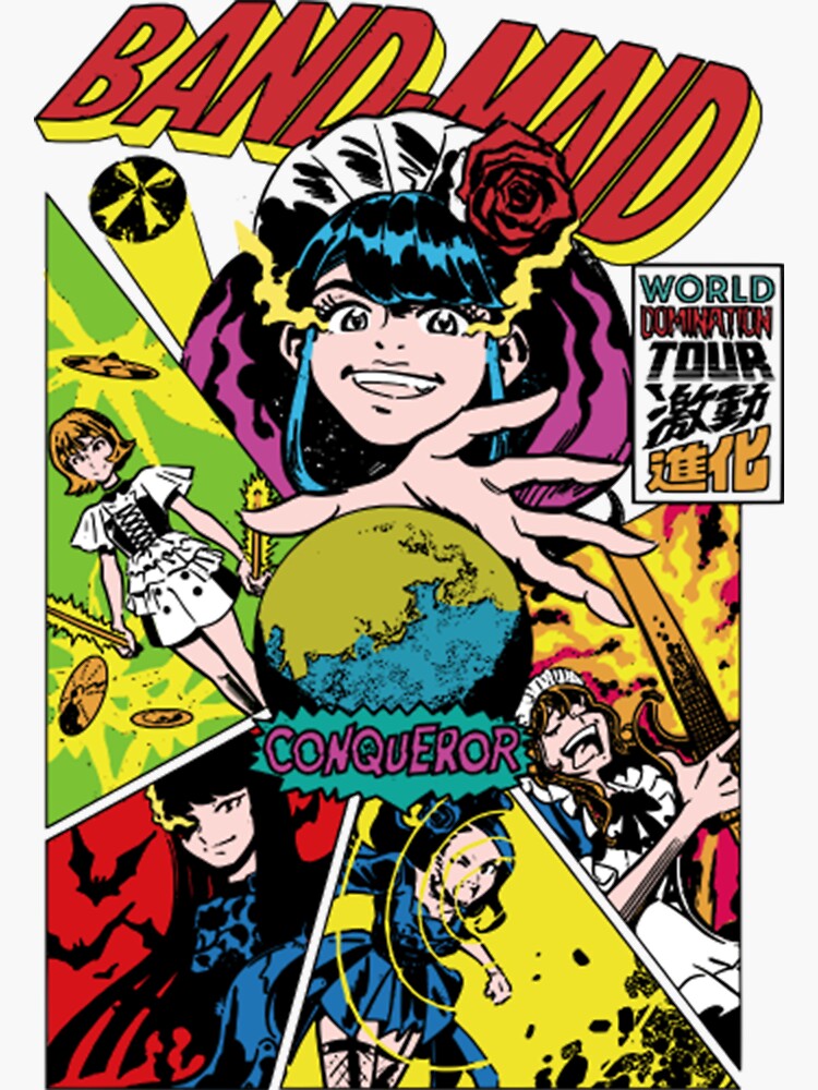 "Band Maid " Sticker for Sale by ChristianEisel | Redbubble