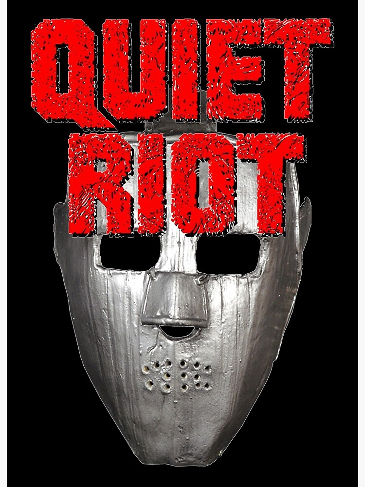 "The Mask Quiet Riot" Poster by bpaulsensen | Redbubble