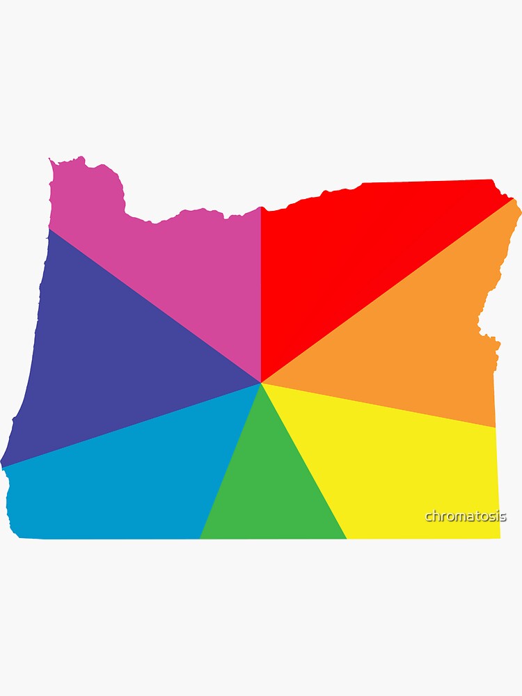 "oregon color burst" Sticker by chromatosis | Redbubble