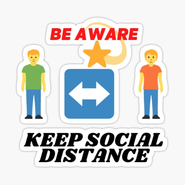 "CORONA BE AWARE LOGO" Sticker for Sale by SaiqaRani | Redbubble