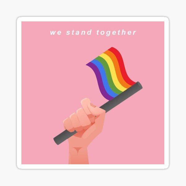 "We Stand Together Pride" Sticker for Sale by Robin- | Redbubble