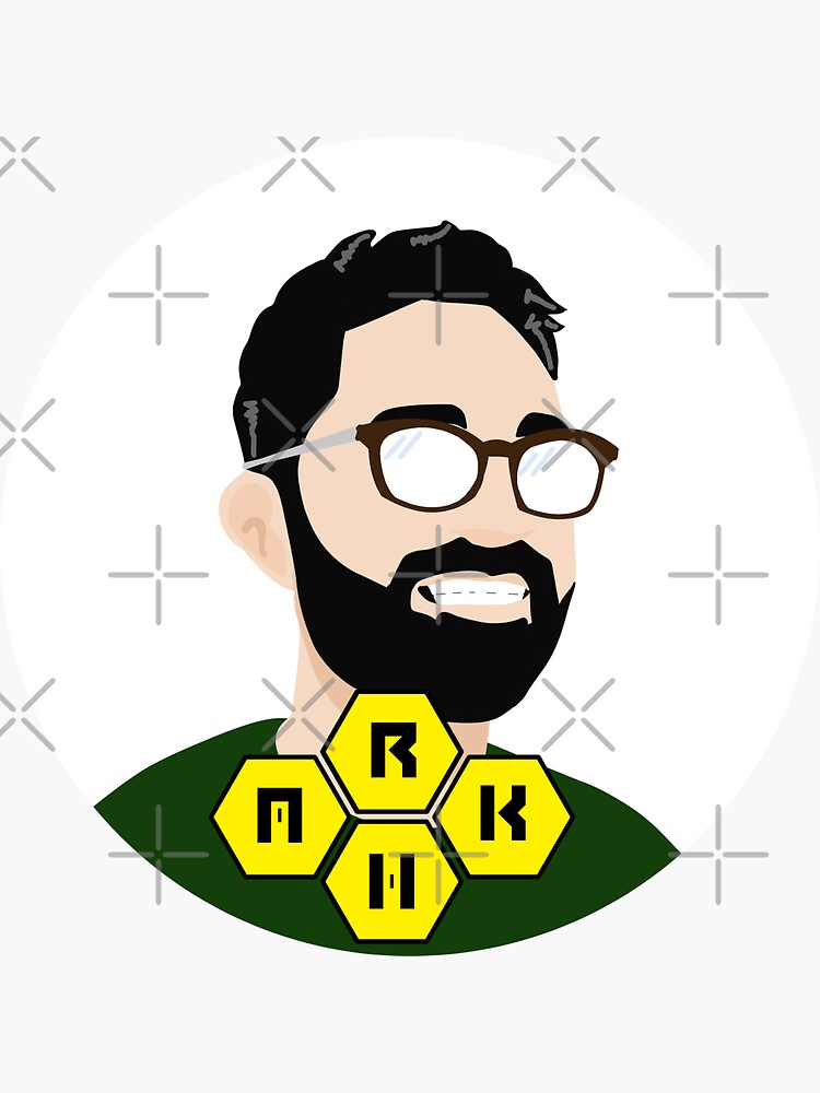 "The face of awesomeness" Sticker by daniloramirezcr | Redbubble