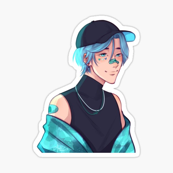 "Langa Hasegawa sticker" Sticker for Sale by fedzzz | Redbubble