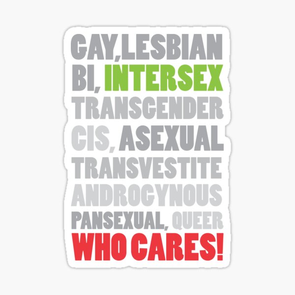 Gender Inclusion Campaign Intersex Sticker For Sale By Myrainbow