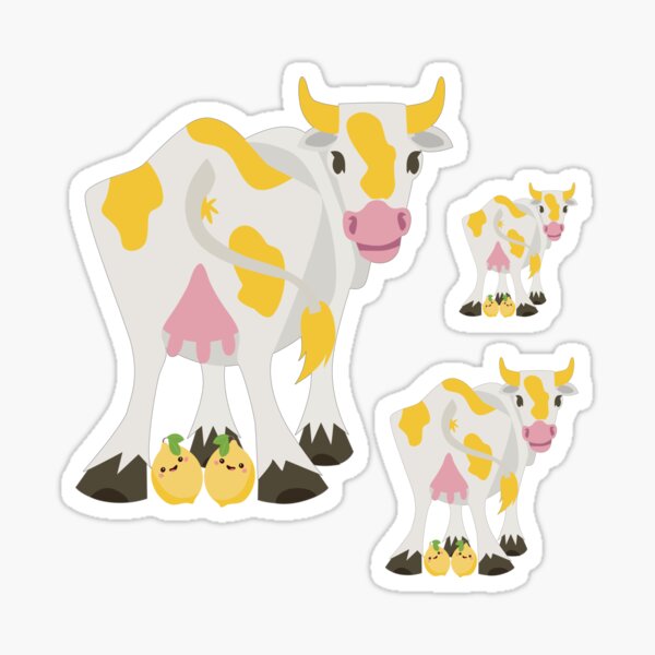 "This lemon cow loves diversity | Cow love" Sticker for Sale by ...