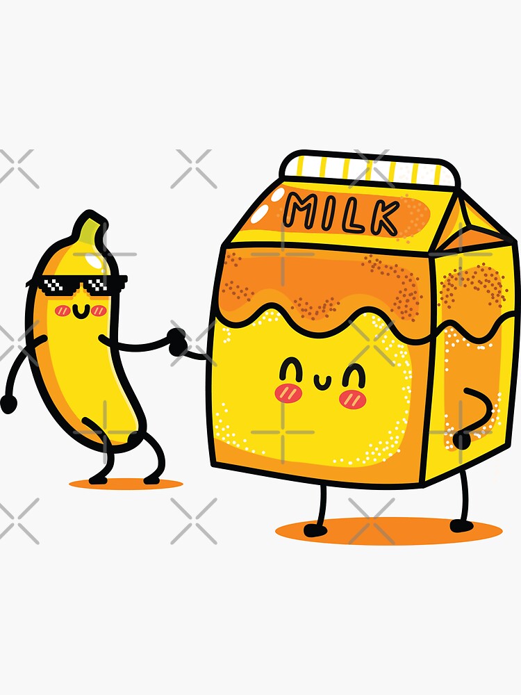 "Stray Kids Get Cool Banana Milk uwu cute I AM YOU era" Sticker for ...