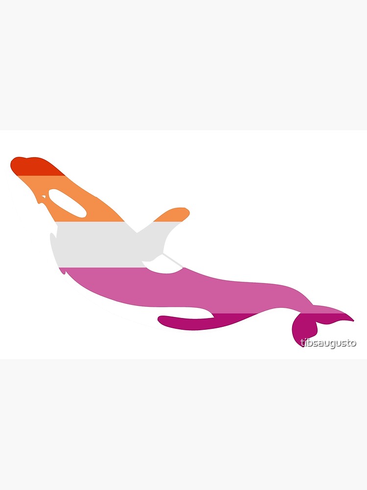 "Lesbian Pride Whale - Variant" Poster for Sale by tibsaugusto | Redbubble
