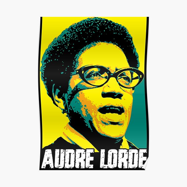 Audre Lorde Feminist Icon Portrait Minimalist Wall Art Decor Prints ...
