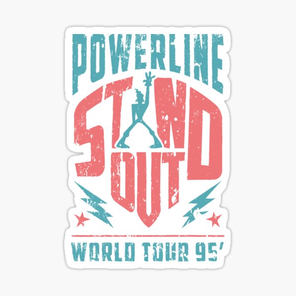 "Goofy Movie Powerline - Stand Out - World Tour 95' - Vintage Blue ...