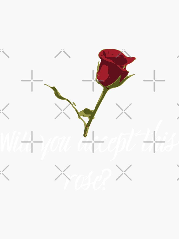 "Will you accept this rose Bachelorette" Sticker for Sale by nbakash ...