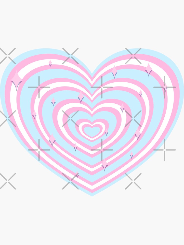 "Trans Heart" Sticker for Sale by Valkyrie-Ghost | Redbubble