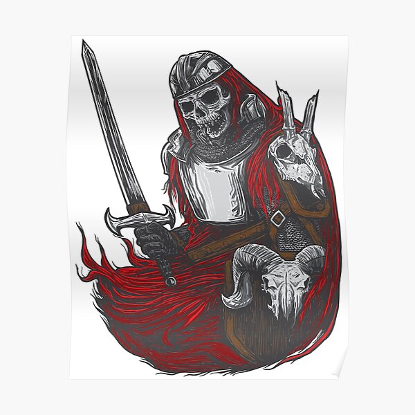 Skull Knight Posters | Redbubble