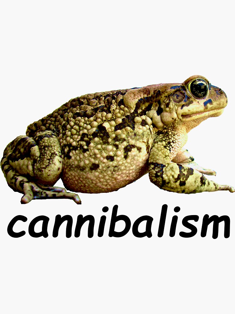 "cannibalism" Sticker for Sale by only1bigboy | Redbubble