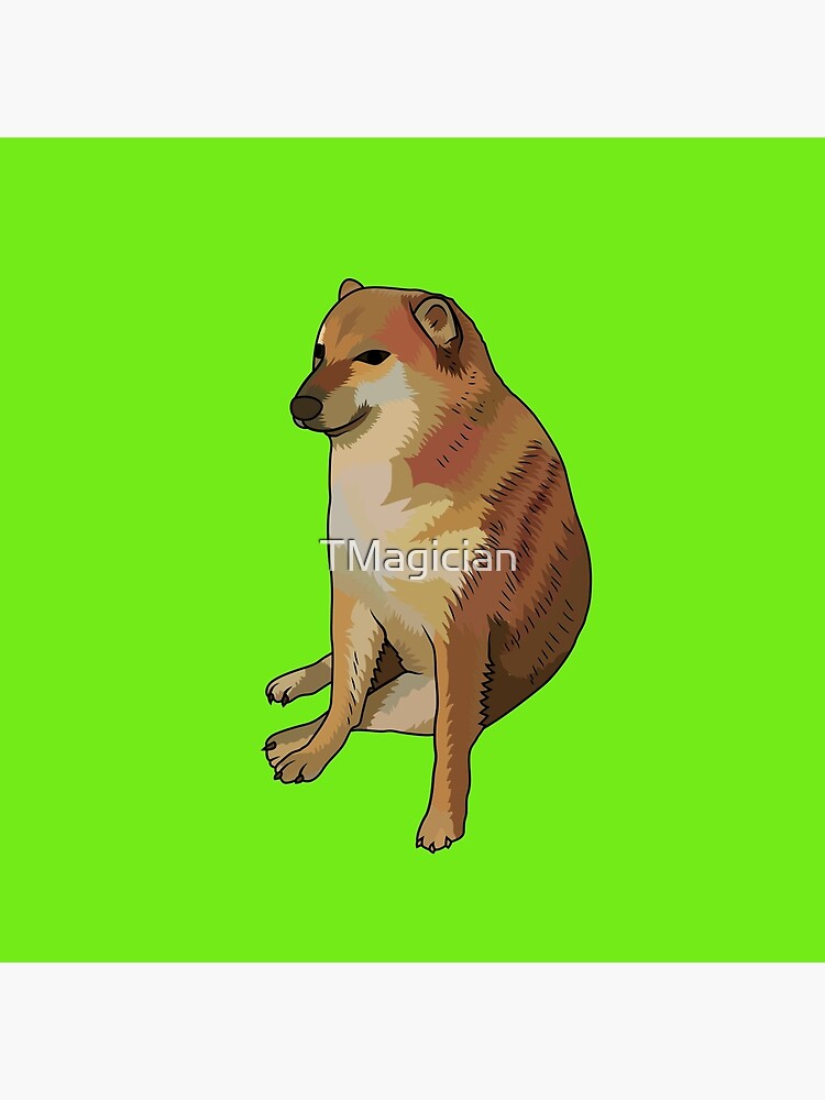 "Cheems in green" Photographic Print for Sale by TMagician | Redbubble