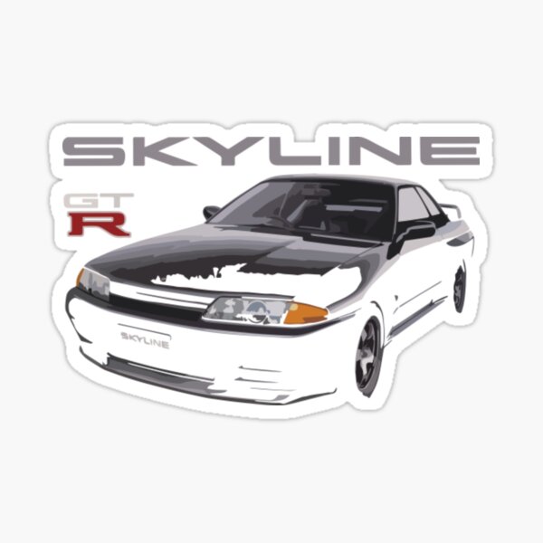 "R32 Skyline GT-R" Sticker for Sale by UrganicWear | Redbubble
