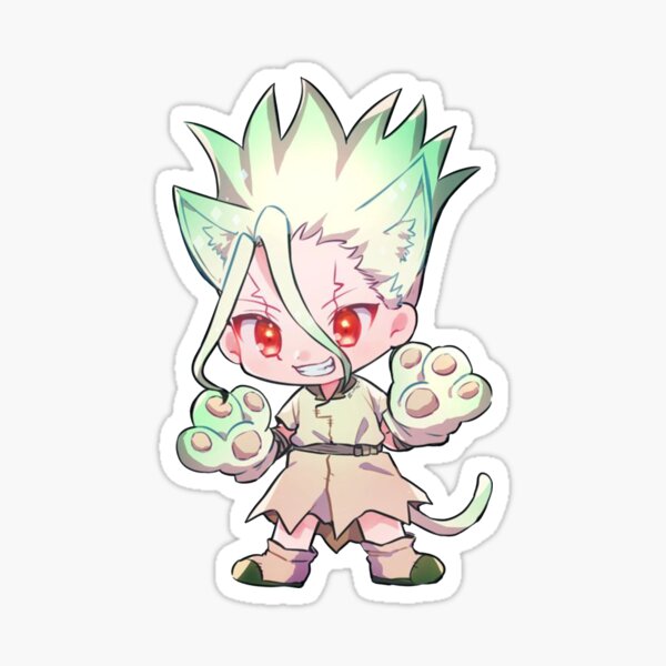"Dr Stone : Senku Ishigami" Sticker for Sale by Medouahyb | Redbubble