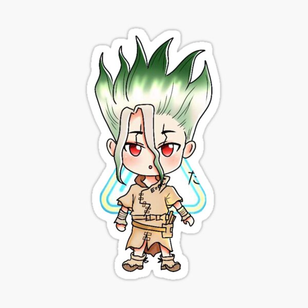 "Dr Stone : Senku Ishigami" Sticker by Medouahyb | Redbubble