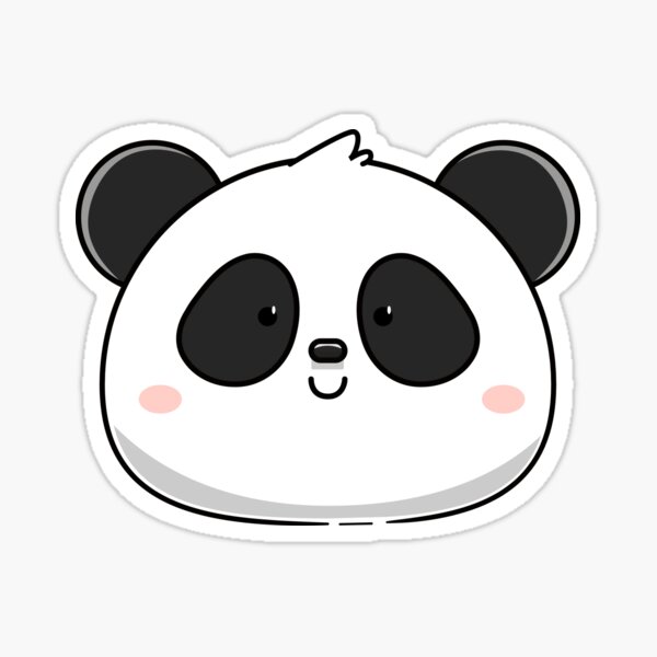 "Cute Little Panda" Sticker for Sale by DippyArtist | Redbubble