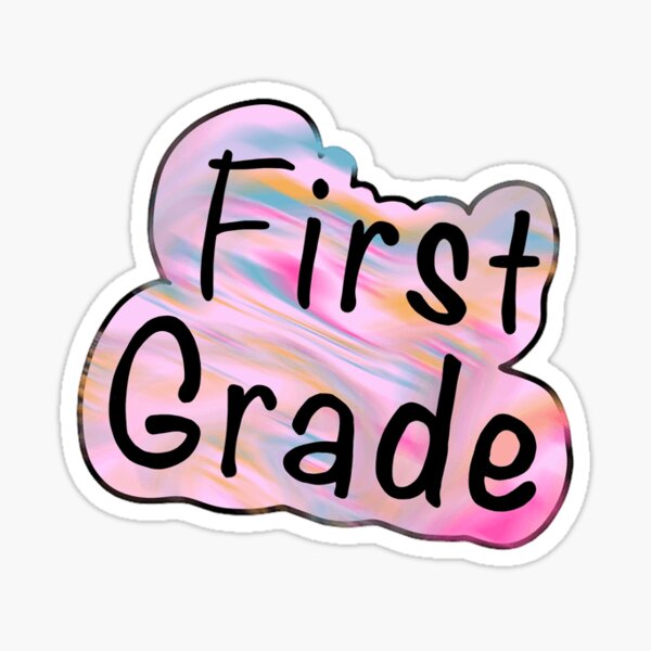 "First Grade" Sticker by missefw | Redbubble