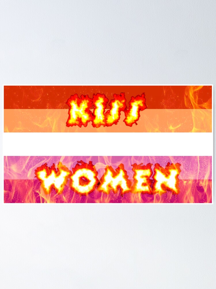"aggressive lesbian flag" Poster for Sale by dairyfreegoblin | Redbubble