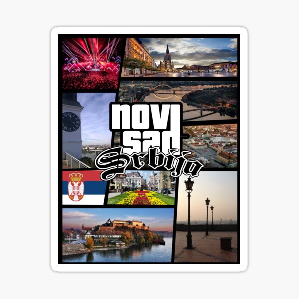 "Novi Sad Gta logo" Sticker for Sale by Srbi | Redbubble