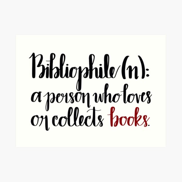 "Bibliophile Definition" Art Print by aimee212 | Redbubble