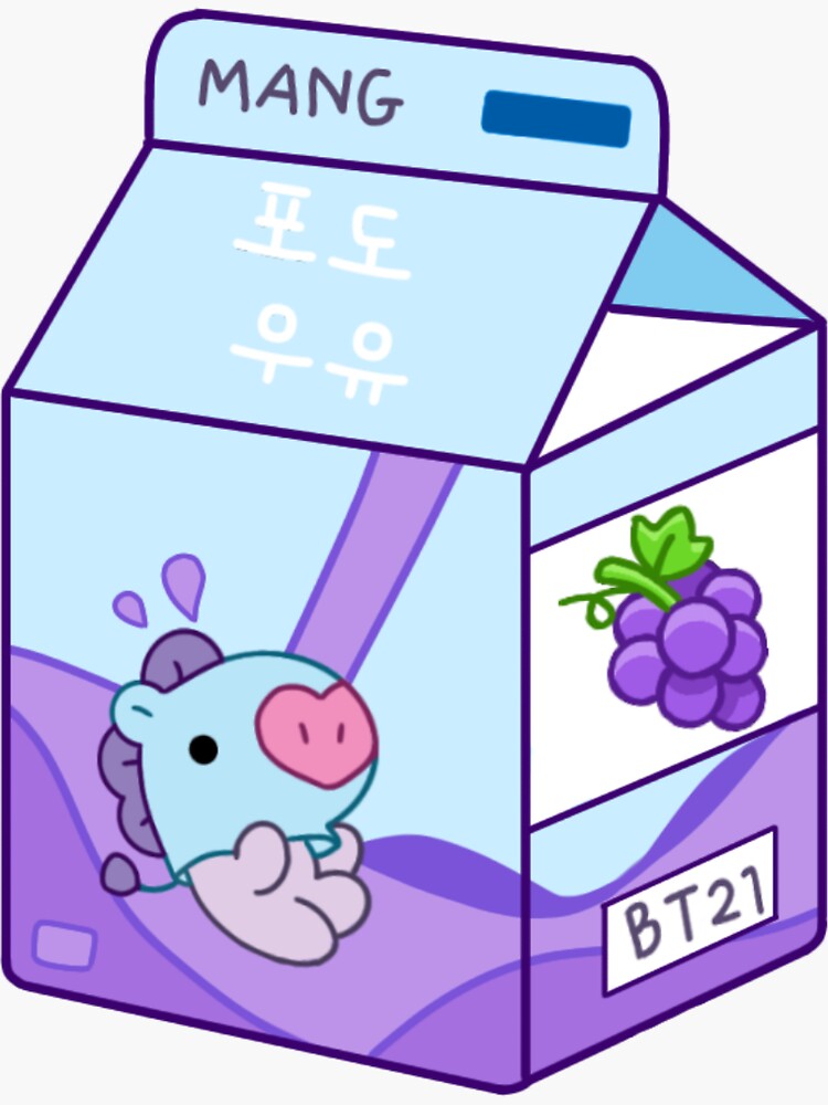 "BT21 MANG sticker" Sticker for Sale by Purpleegg | Redbubble