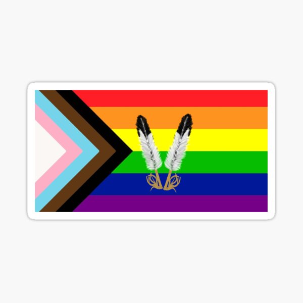 "Two spirit pride flag vers 2" Sticker for Sale by Drowningwoodfae ...