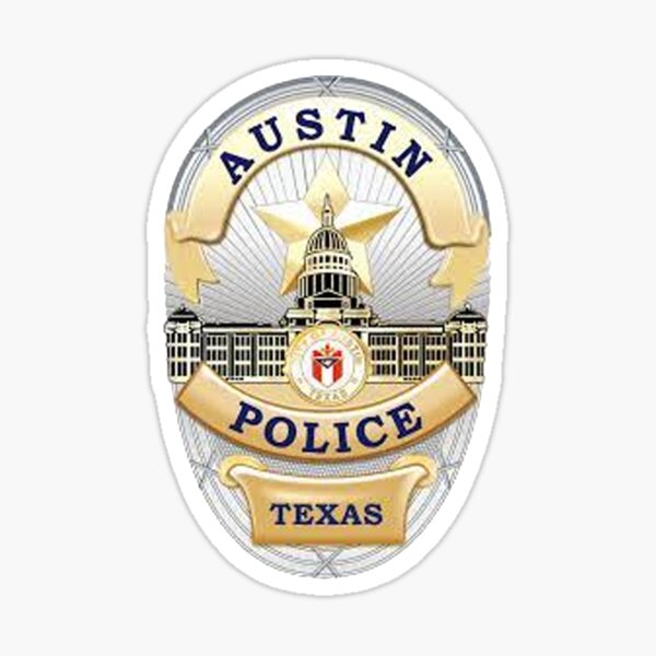 "Austin Texas Police Badge" Sticker for Sale by Lawrence Baird | Redbubble